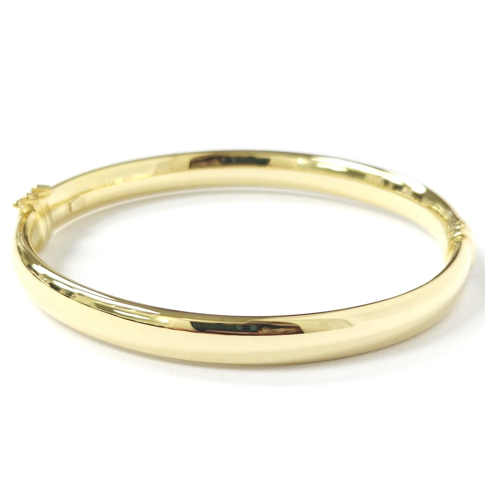 9ct Gold Plain Bangle – Albone