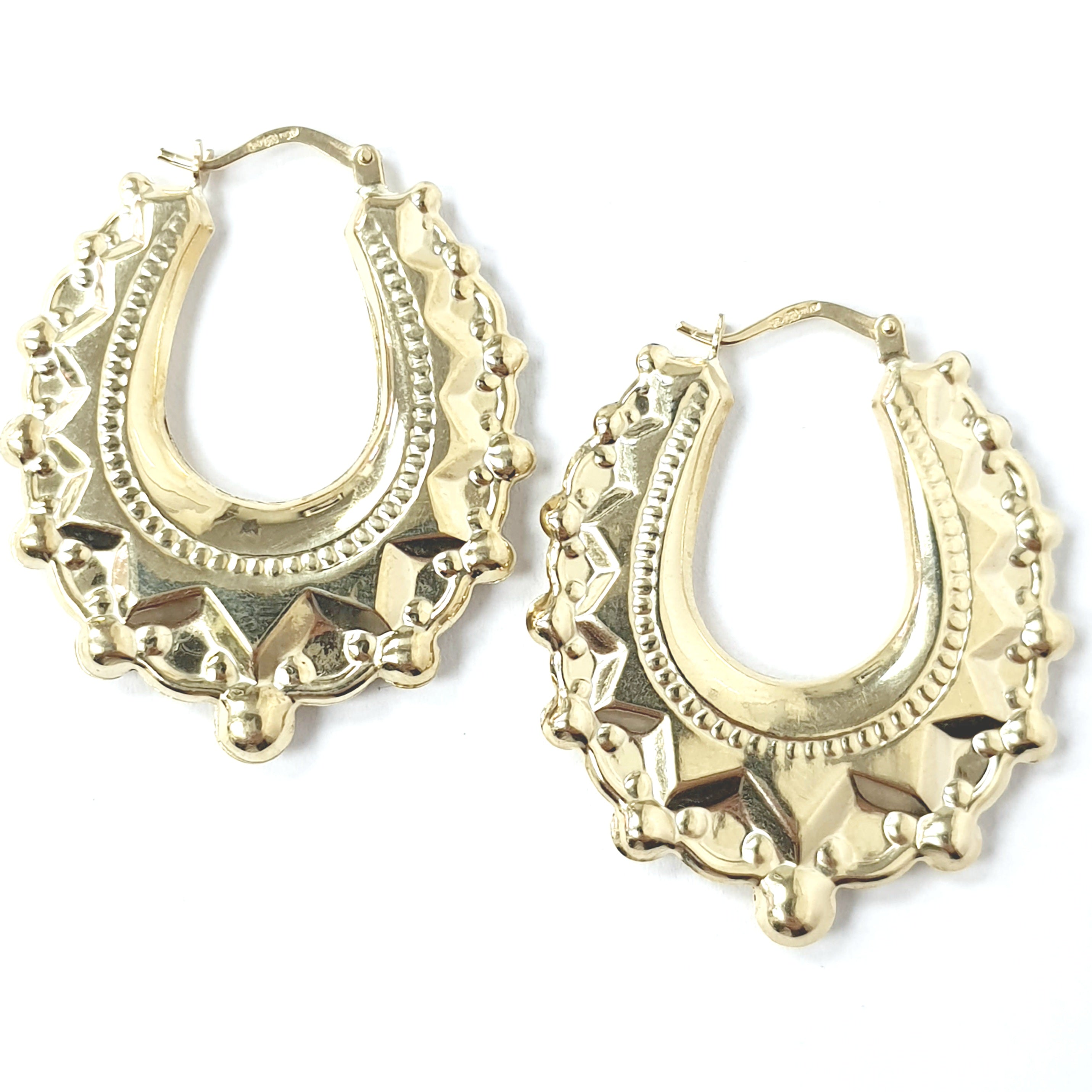 9ct Gold Creole Hoop Earrings – Albone
